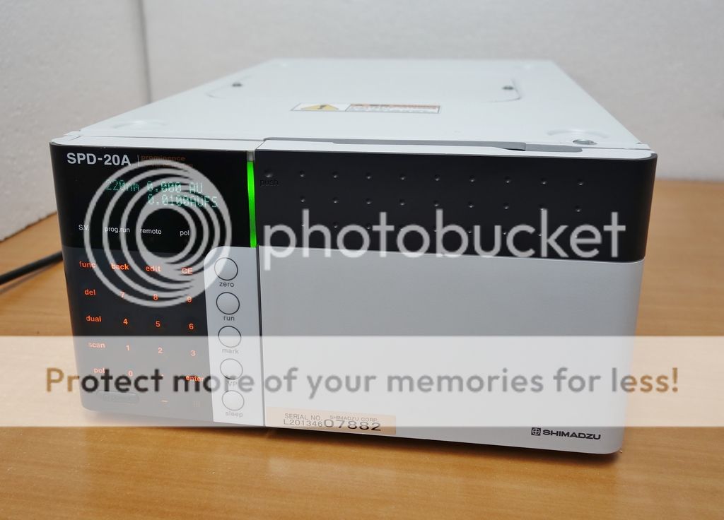 SHIMADZU PROMINENCE SPD-20A UV/VIS ABSORBANCE DETECTOR HPLC/LC 228-45003-38